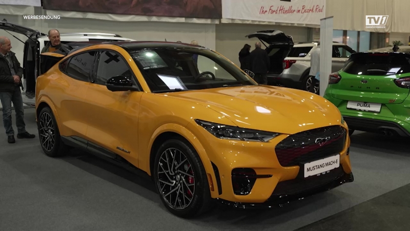 Ford Mustang Mach-E am Stand von Ford Feja zu besichtigen. | SW 05-2023 ...